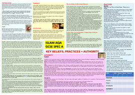 AQA: ISLAM - Beliefs, Teachings, Practices Revision RS GCSE | Teaching ...