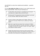 How to solve time word problems using RUCSAC by Nataliebu | Teaching ...