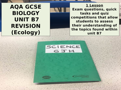 AQA GCSE Biology B7 REVISION (Ecology) | Teaching Resources