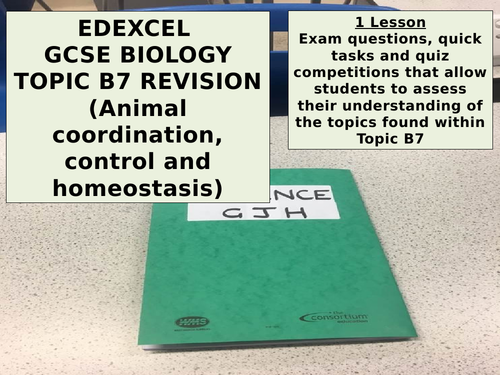 Edexcel GCSE Biology Topic 7 REVISION | Teaching Resources