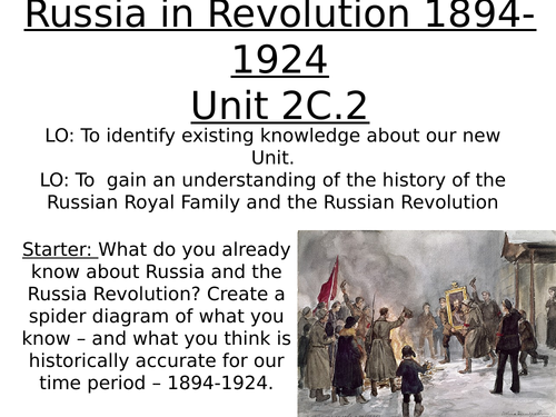 Edexcel: 2C.2: Russia Introduction and the Romanov Family | Teaching ...