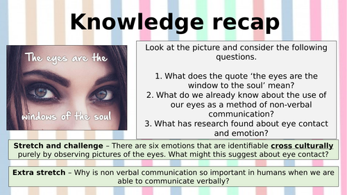AQA GCSE NEW SPEC Psych - Lang, thought and communication - Nonverbal ... AQA GCSE NEW SPEC Psych - Lang, thought and communication - Nonverbal ...