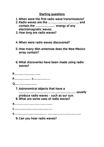 Radio waves and microwaves GCSE AQA Physics | Teaching Resources