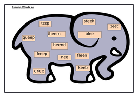 Phase 3 Pseudo Word Cards | Teaching Resources
