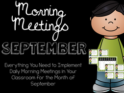 September Morning Meetings | Teaching Resources