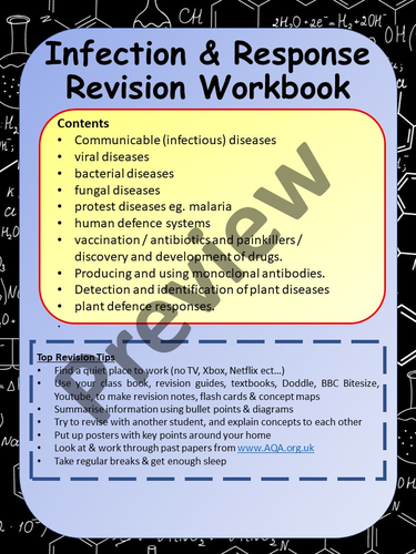 AQA 1-9 GCSE Biology (Science) Infection & Response Work Booklet ...
