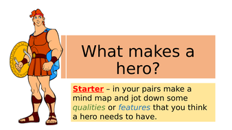 Characteristics of a hero | Teaching Resources