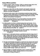 GCSE Science (1-9) Energy efficiency practise questions by alexfeakes ...