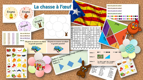 La chasse à l'oeuf - Easter egg hunt in French around the school ...