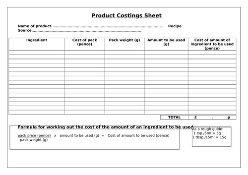 Complete Whole Year Plan for Food Technology Lessons based on Jamie's ...