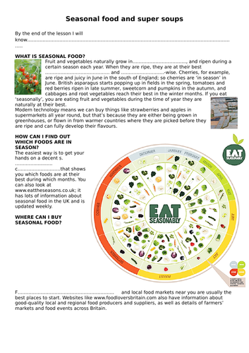 Complete Whole Year Plan for Food Technology Lessons based on Jamie's ...