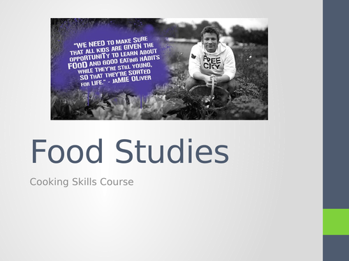 Complete Whole Year Plan for Food Technology Lessons based on Jamie's ...