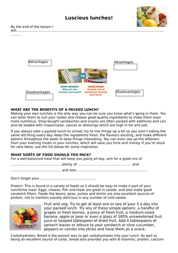 Complete Whole Year Plan for Food Technology Lessons based on Jamie's ...