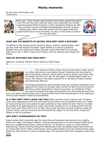 Complete Whole Year Plan for Food Technology Lessons based on Jamie's ...