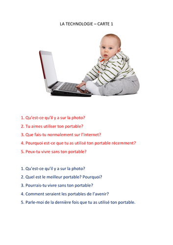 GCSE FRENCH TECHNOLOGY REVISION | Teaching Resources