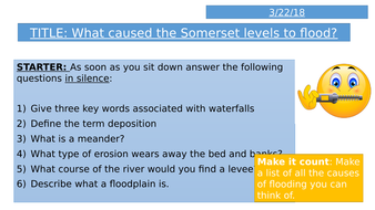 Flooding in Somerset case study lesson | Teaching Resources