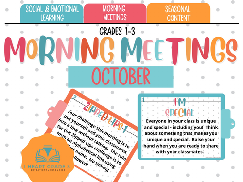 October Morning Meetings | Teaching Resources