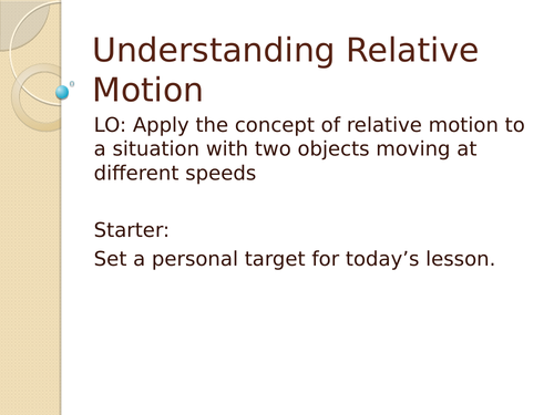 Understanding Relative Motion | Teaching Resources