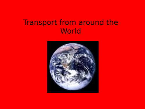 Transport - Year 2 | Teaching Resources