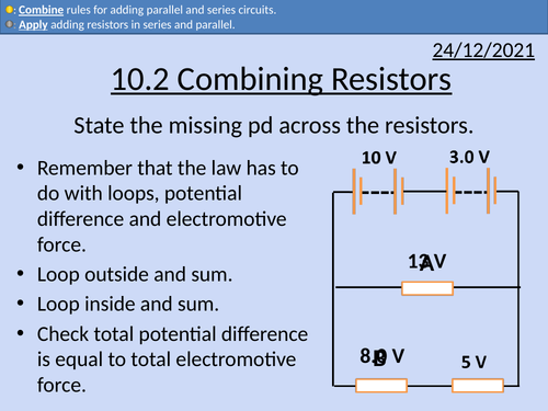 OCR AS Physics: Combining Resistors | Teaching Resources