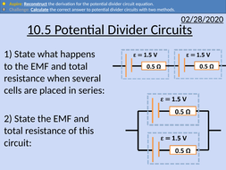 OCR AS Physics: Potential Dividers | Teaching Resources