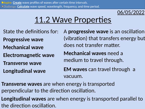 OCR AS Physics: Wave Properties | Teaching Resources