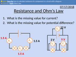 GCSE Physics: Resistance and Ohm's Law | Teaching Resources