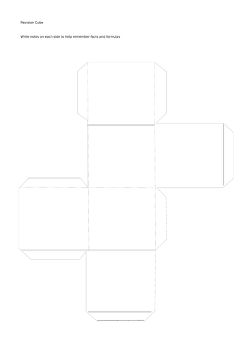 Task-Revision memory cube | Teaching Resources