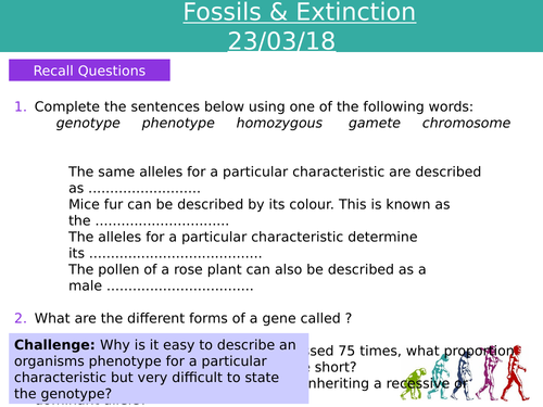 Fossils & Extinction | Teaching Resources