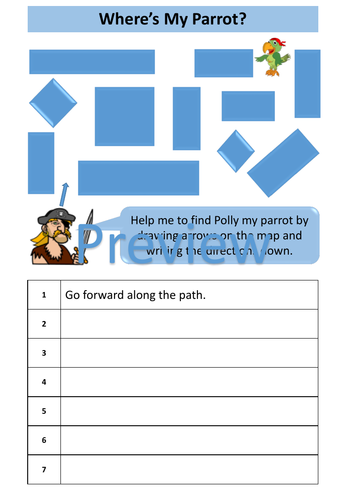 Position and Direction : Year 2 -White Rose Maths | Teaching Resources