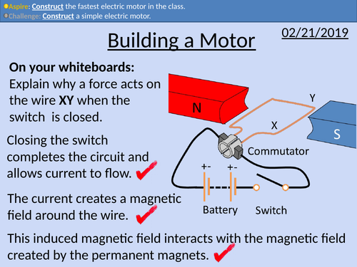 GCSE OCR Physics: Building A Motor | Teaching Resources