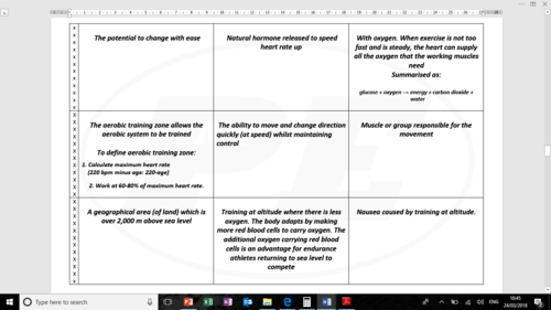 CARD SORT/BINGO Paper 1 Vocabulary | Teaching Resources