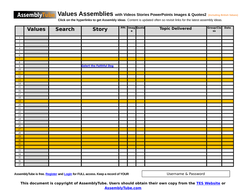 500 Values Assemblies - Hundreds of Free Assemblies - With PowerPoints ...