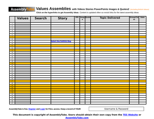 500 Values Assemblies - Hundreds of Free Assemblies - With PowerPoints ...
