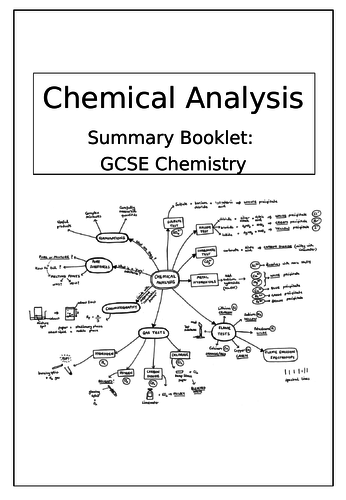 Chemical Analysis Knowledge Organiser/Summary Booklet: GCSE Chemistry ...