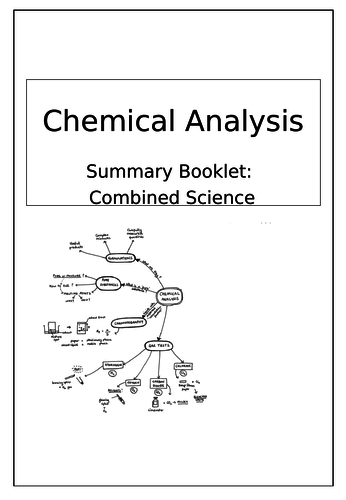 Chemical Analysis Knowledge Organiser/Summary Booklet: GCSE Chemistry ...