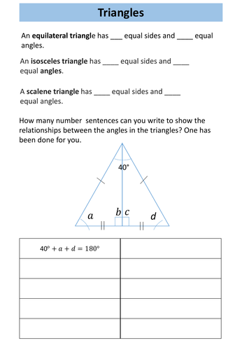 Properties of Shape : Year 6 - White Rose Maths | Teaching Resources