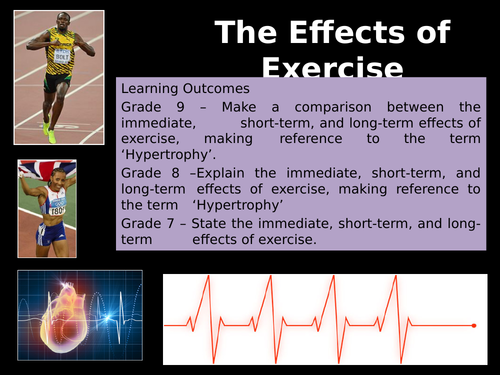 AQA GCSE PE EFFECTS OF EXERCISE (New specification 9-1) | Teaching ...