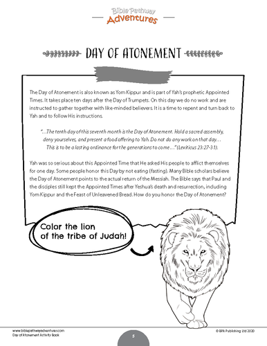 Day of Atonement (Yom Kippur) Activity Book | Teaching Resources