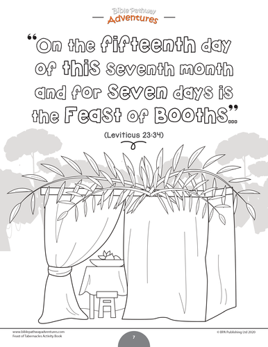 Feast of Tabernacles (Sukkot) Activity Book | Teaching Resources
