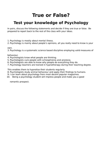 AQA A Level Psych Introductory Resources Bundle | Teaching Resources