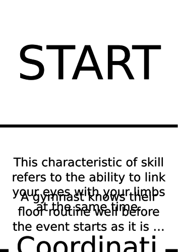 Characteristics and Classification of Skill dominoes - OCR GCSE PE (new ...