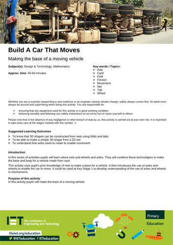 Build a car that moves | Teaching Resources