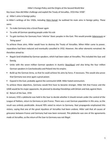 AQA GCSE History Unit 1 Revision Booklets | Teaching Resources