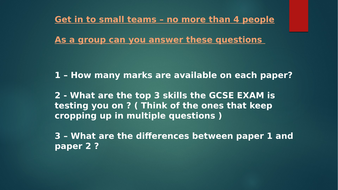 Paper 1 WJEC GCSE English Language - Cheat Sheet | Teaching Resources
