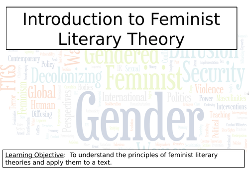 AQA English LIterature A Level - Introduction to Feminist Literary ...