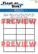 Sink or Float Science Investigation | Teaching Resources