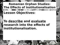 AQA A Level Psych - Attachment (Romanian orphan studies) | Teaching ...
