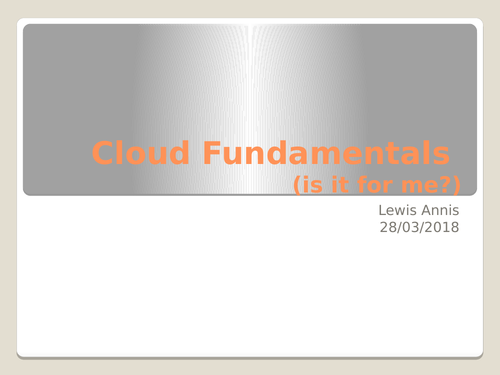 Cloud GCSE | Teaching Resources