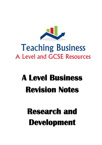 Eduqas A Level Business - Research and Development | Teaching Resources